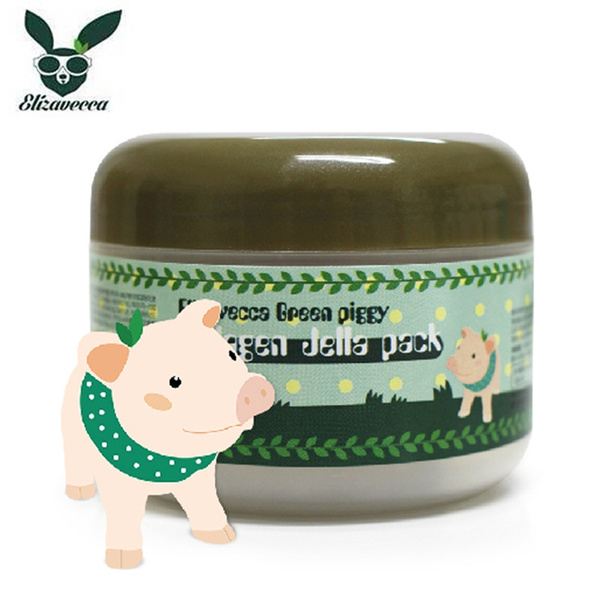 Elizavecca Korea Hot Green Piggy Collagen Jella Pack Pig Sleep Mask | Wish