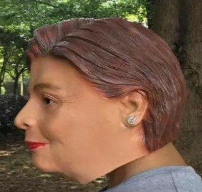 Hillary Clinton Mask Cosplay Costump Crop Party Mask Latex Mask for ...