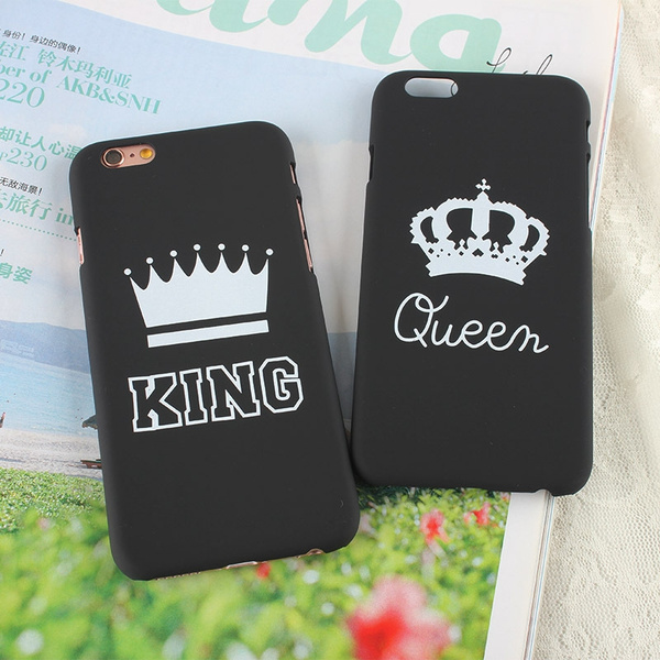 New Fashion King Queen Luxury Crown Mobile Phone Case Plastic Cell ...