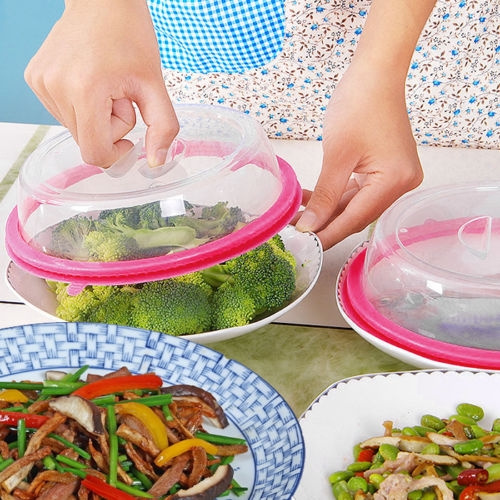 PlateTopper Universal Leftover Lid Microwave Cover Airtight Plate ...