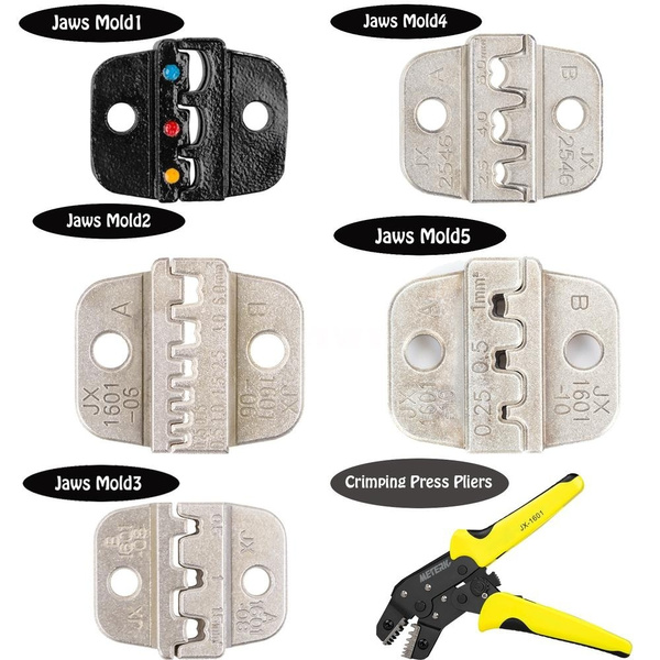 Meterk Professional Wire Crimper/Jaws Mold Engineering Ratchet Terminal ...