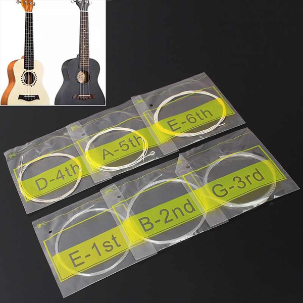 6pcs/Set 3ft Nylon Strings Silver Plated for Guitar Classical Acousitc ...