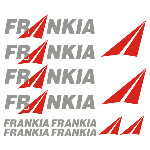 FRANKIA aufkleber sticker wohnmobil camper wohnwagen caravan 12 Stücke ...