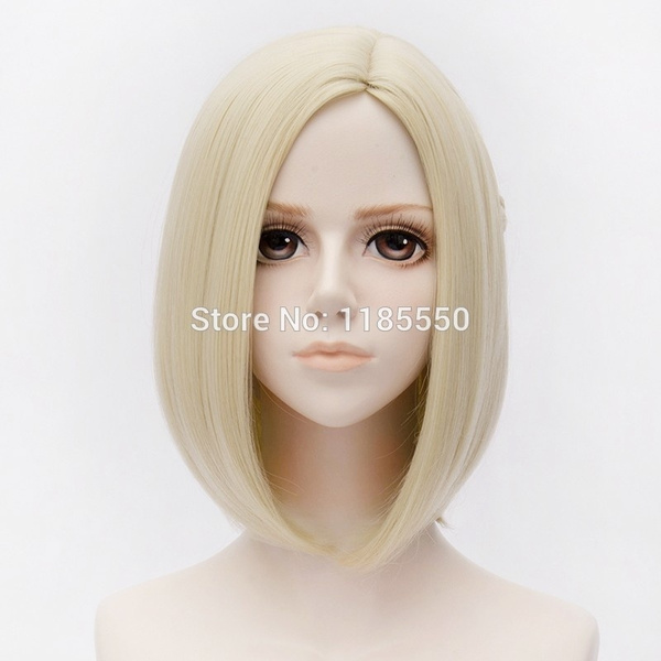 Anime Tokyo Ghoul Mado akira Cosplay Wig Blonde Short Wigs with Braid ...
