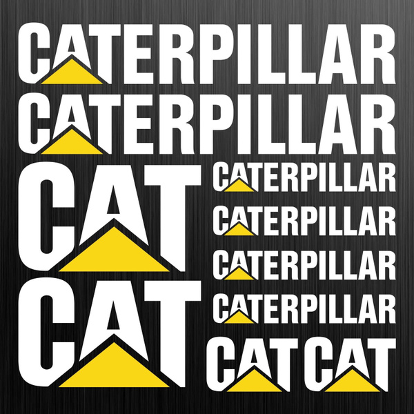 Caterpillar CAT XL aufkleber sticker bagger excavator - 10 Stücke ...