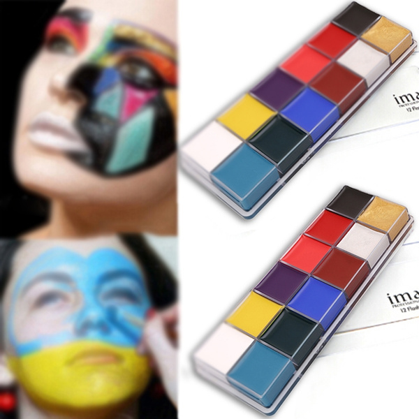 1 PC Multicolor Mix Professional Makeup 12 Colors Pigment Body Painting ...