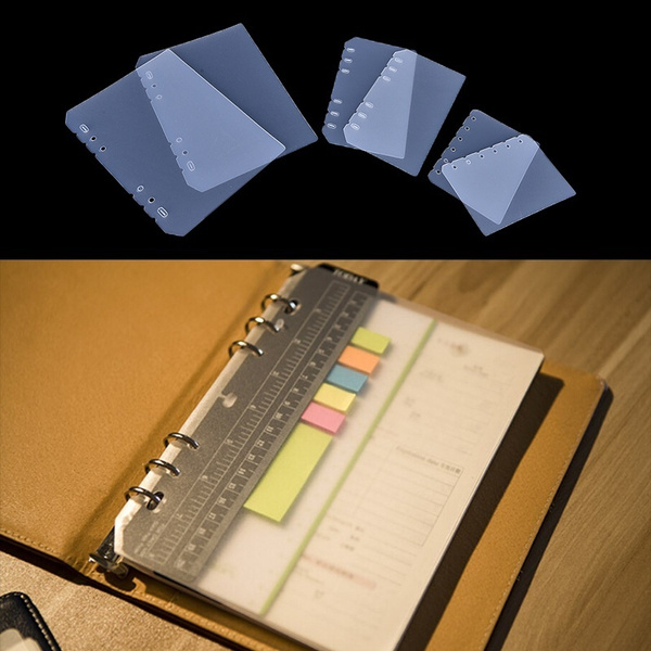 PVC A5 A6 A7 Notebook Loose Leaf Diary Coil Ring Binder Filler Paper ...