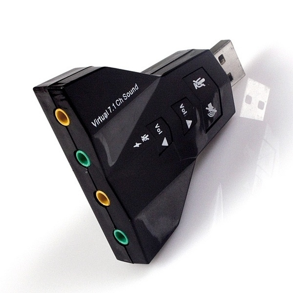 Computer external sound card Microphone Adapter Free drive external USB ...