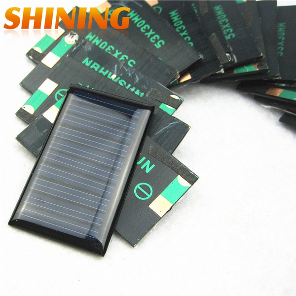 10Pcs/Lot 5V 30mA 53X30mm Micro Mini Small Power Solar Cells Panel For ...