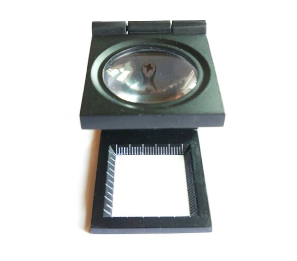 Komingo Sold Folding Staff Pocket Metal 10x Magnifying Glass Magnifiers ...