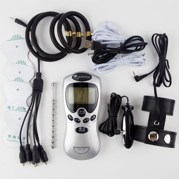 Electro-Stimulation Play Set Male Electrosex Gear Massage Electro ...