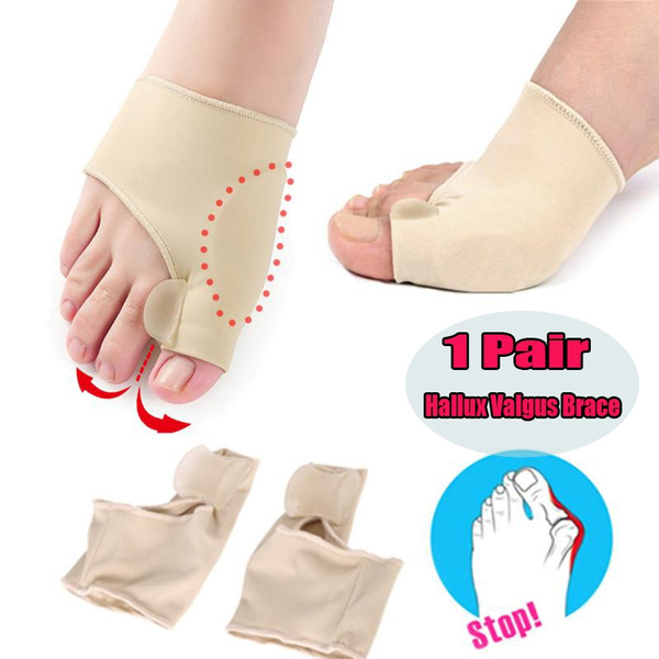 1 Pair Soft Silicone Hallux Valgus Braces Orthopedic Correction Socks ...