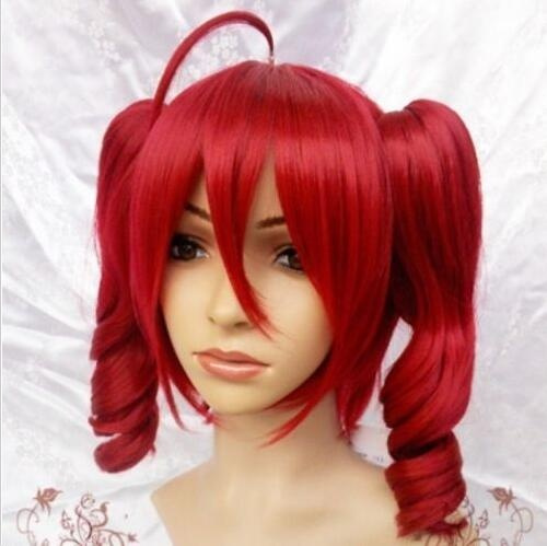 HOT! Vocaloid Teto Kasane Red Cosplay WIG 2 clips ponytail | Wish