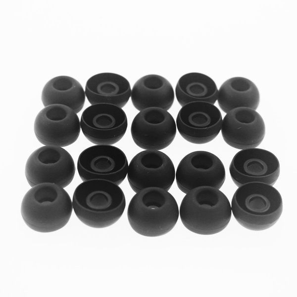 10 Pairs Black Large Replacement Silicone EARBUD Tips for In Ear ...