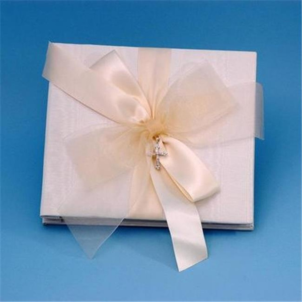 Ivy Lane Design 38JIT Grace 8x8 Inch Wedding Photo Album in Ivory | Wish
