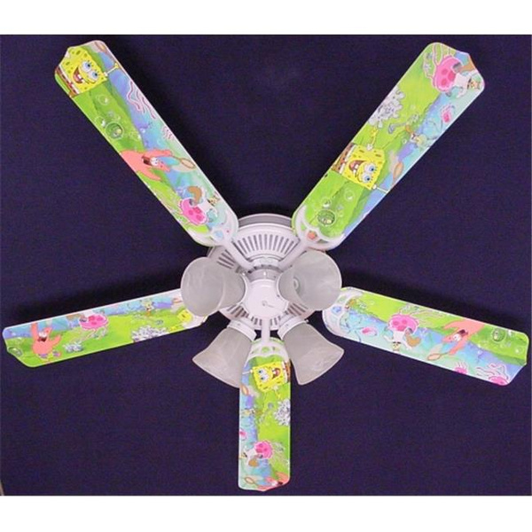 Ceiling Fan Designers 52FAN-KIDS-SBSP Sponge Bob Square Pants Ceiling ...