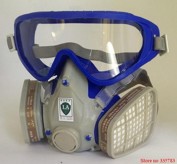 Silicone respirator gas mask pesticide pintura full face carbon filter ...