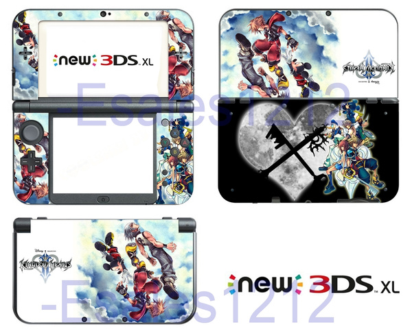 New 3DS XL Skin Decal Sticker Set Anime Kingdom Hearts Vinyl Skin ...