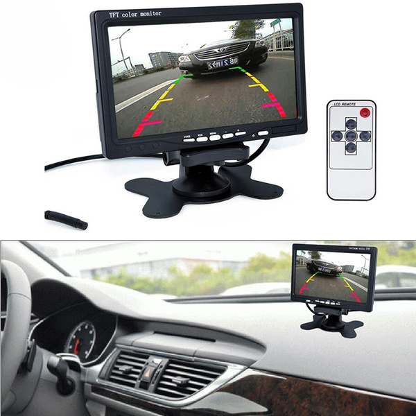 7" TFT LCD Color HD Mirror Monitor for Car Reverse Rear View Backup ...