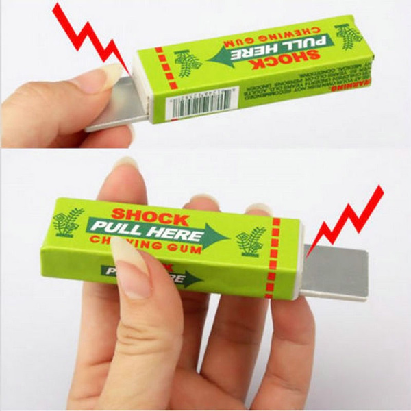 Electric Shocking Chewing Gum Toy Gift Shock Joke Gadget Prank Funny ...