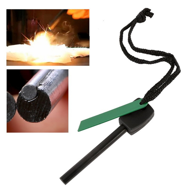 Magnesium Flint And Steel Striker Fire Starter Lighter Stick | Wish