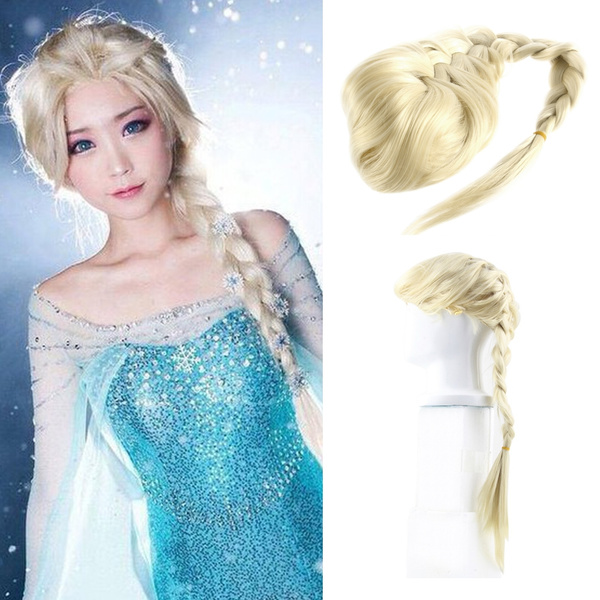 New Anime Wavy Curly Ice Snow Queen Romance Princess Cosplay Hair Wig ...