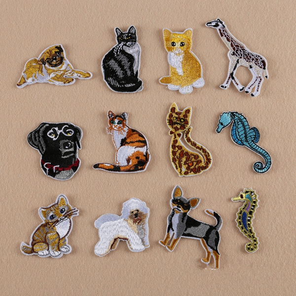 Kid Cute Animal dog cat patchIron On Patch Sew Applique Craft ...