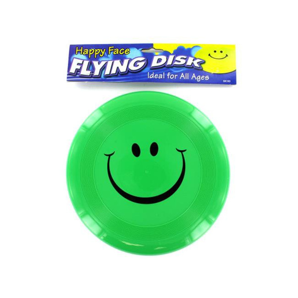 Bulk Buys SK105-96 16 x 16 x 16 Smiley Face Flying Disk - Pack of 96 | Wish