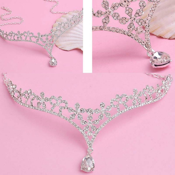 Fashion Silver Rhinestone Head Chain Headpiece Wedding Bridal Tiaras