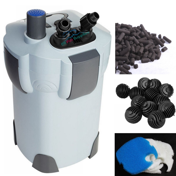 NEW 75 Gallon 9w UV CANISTER FILTER 264 GPH Fresh Salt Aquarium 402B ...