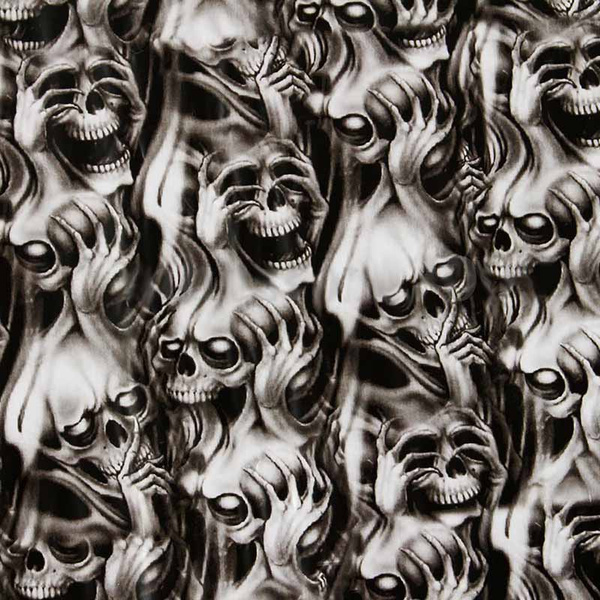 0.5m x 2m Water Transfer Print Skull Film PVA Dipping Hydrographics | Wish