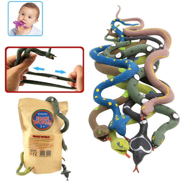 Rubber Snake,14 Inch Snake Toy Set(6 Pack),Food Grade Material TPR ...