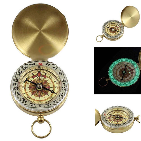 Classical Brass randonnee metal Compass Pocket Watch Antique style ...