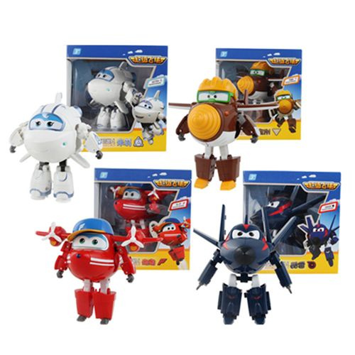 15cm ABS Super Wings Deformation Airplane Robot Action Figures Super ...