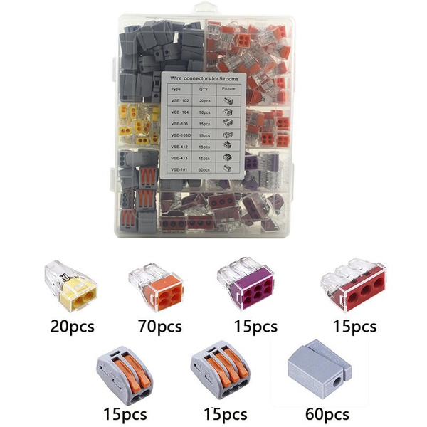 (210pcs/box) Mini Fast Wire Connector Set Mixed Models Universal ...