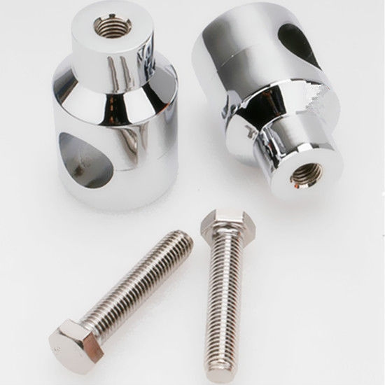 Chrome 1" Billet Handlebar Risers For Harley Custom Springer Bobber ...