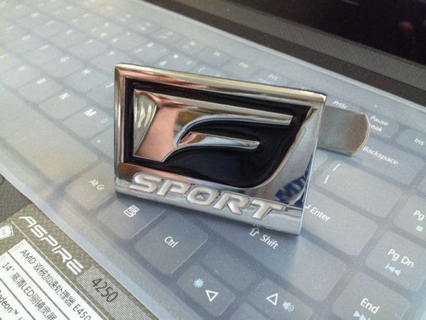 JDM 3D Metal Chrome F-Sport Front Grille Emblem Rally Racing F SPORT ...