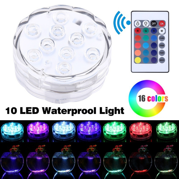 Waterproof RGB LED Underwater Fountain Light for Swimming Pool Fish ...