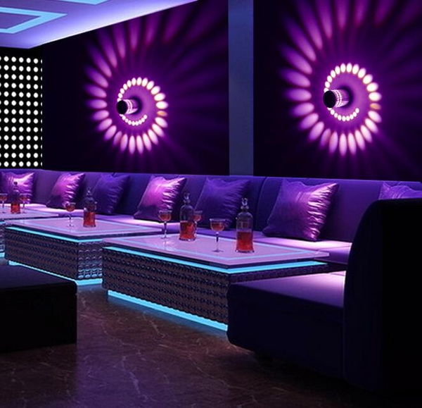 3W LED Wall Lamp AC85-265V Aluminum Indoor Lighting for KTV Bar ...