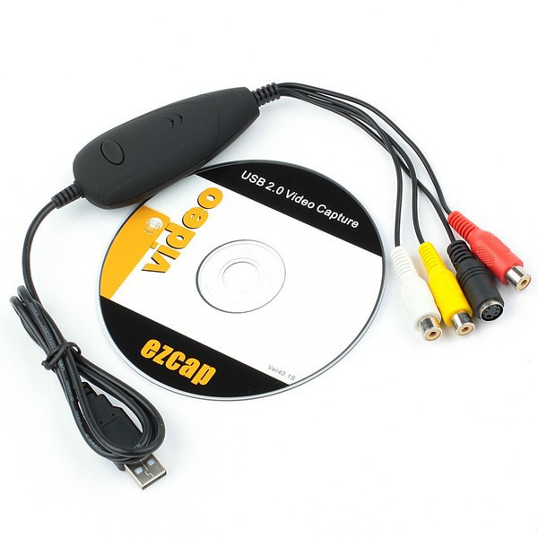 EZCAP Video Grabber with Audio,VHS to DVD Converter Maker,Capture ...