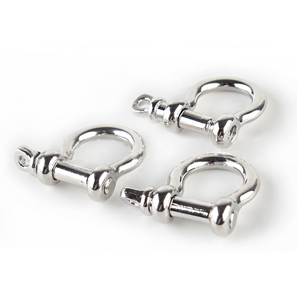 3Pc Silver tone SHACKLE JOINT CONNECT Key Chain Hook Leather Craft | Wish
