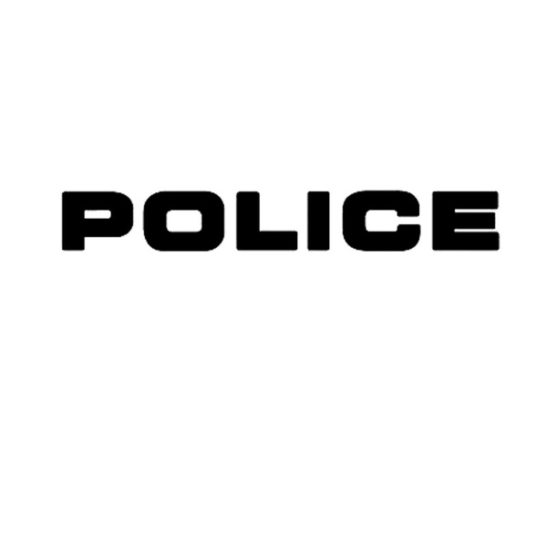 Police Letters Black Vinyl Car Sticker Decal | Wish