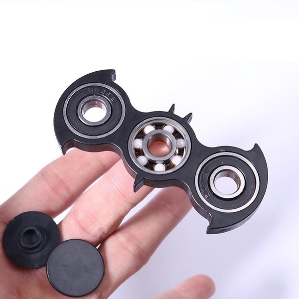 Bat Shape Fidget Spinner EDC Tri-Spinner Fidget Toy Anti-stress Toy@AMJ ...
