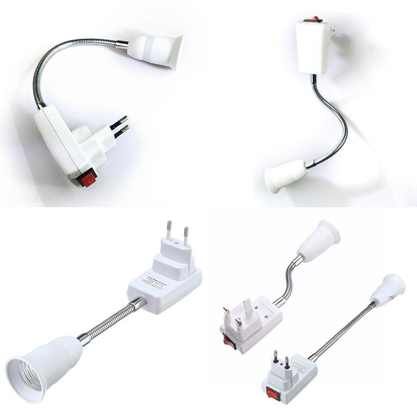 Practical E27 LED Light Bulb Lamp Holder Flexible Extension Adapter ...