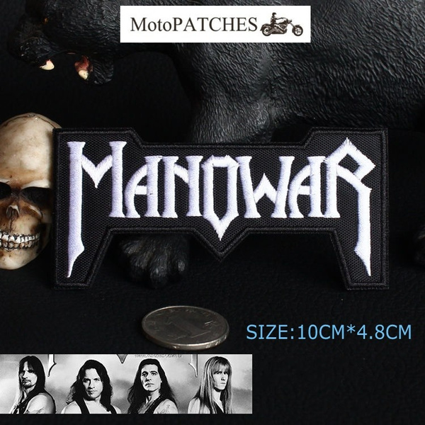 manowar Heavy Metal band patches motorcycle biker embroidered iron on ...