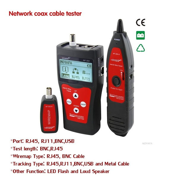 Network coax cable tester BNC cable tester wire tracker with cable ...