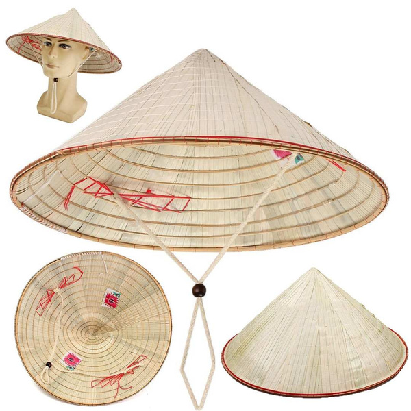 New Oriental Asian Farmer Straw Bamboo Palm Leaf Vietnamese Vietnam ...