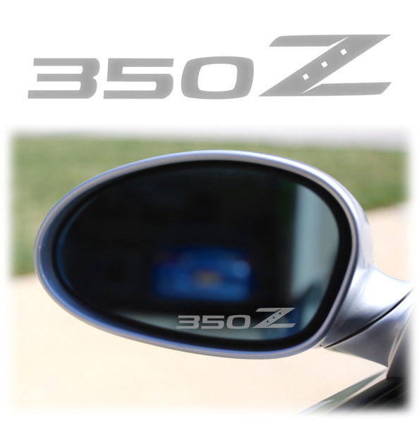 NISSAN 350Z WING MIRROR - ETCHED GLASS CAR VINYL DECALS-STICKERS x4 | Wish
