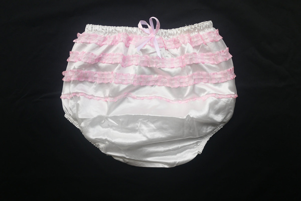 New Adult Baby Sissy Satin Frilly Diaper Cover #FSP07-4 | Wish