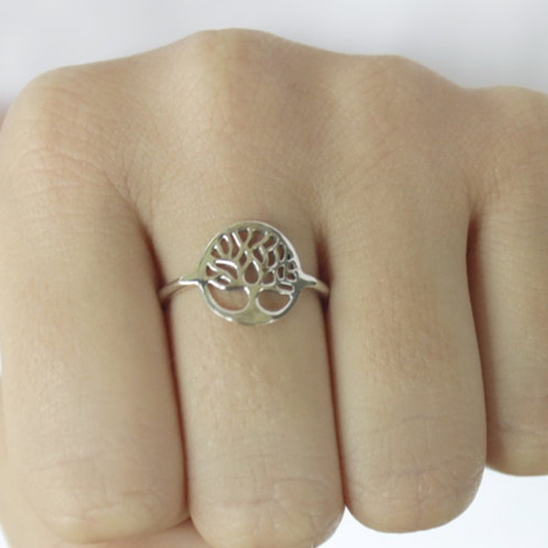Tree of Life Intention ring Yggdrasil, Sacred Viking symbol Norse ...